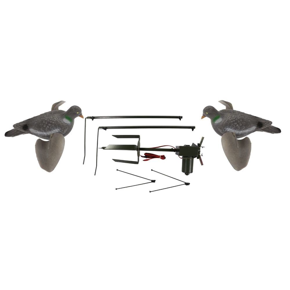 Pigeon Magnet with 2 X Air Pro Pigeon Decoys Rotary Machine Decoying ...