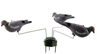 Triple Play 3 Pigeon Decoy Rotary Motion Unit Decoying Pigeon Shooting ...